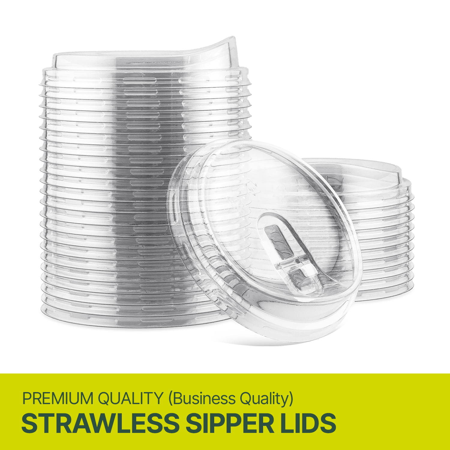 Strawless Sipper Lids for 12-24 oz Plastic Cup - 1,000 ct